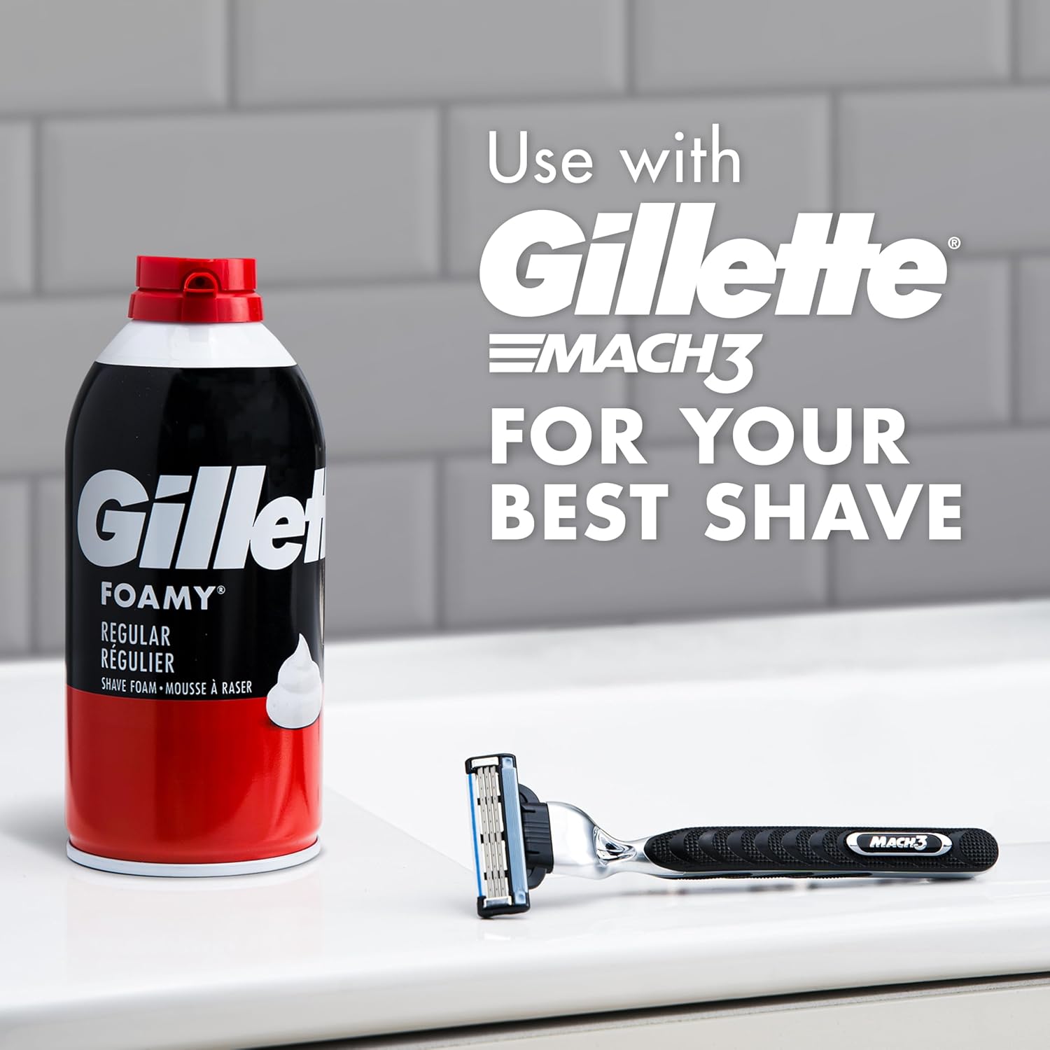 Gillette Foamy Classic Shave Foam for Men, Protection Against Shaving ...
