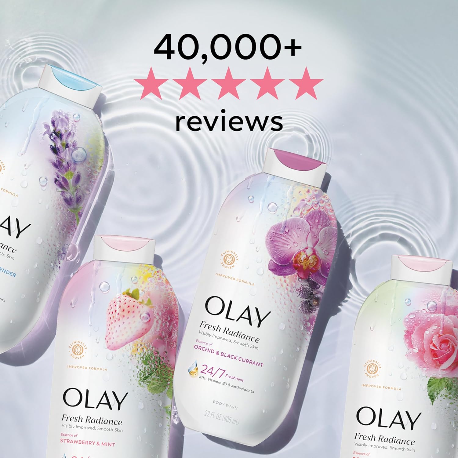 Olay Body Wash for Women, Fresh Radiance, 24/7 Skin-Loving Freshness ...